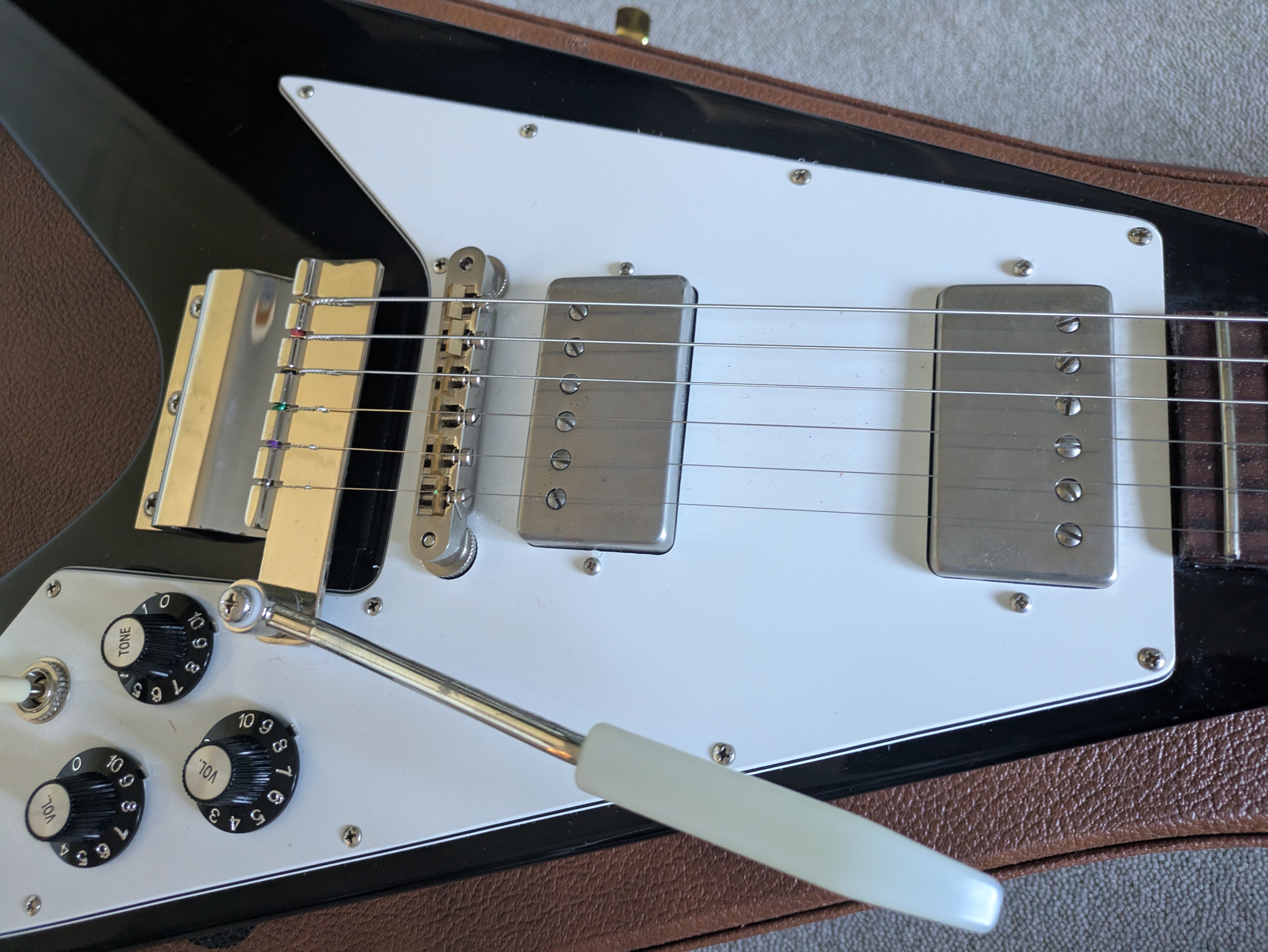 SOLD: Flying V style guitar Black £650 - Guitars £ Discussions on ...